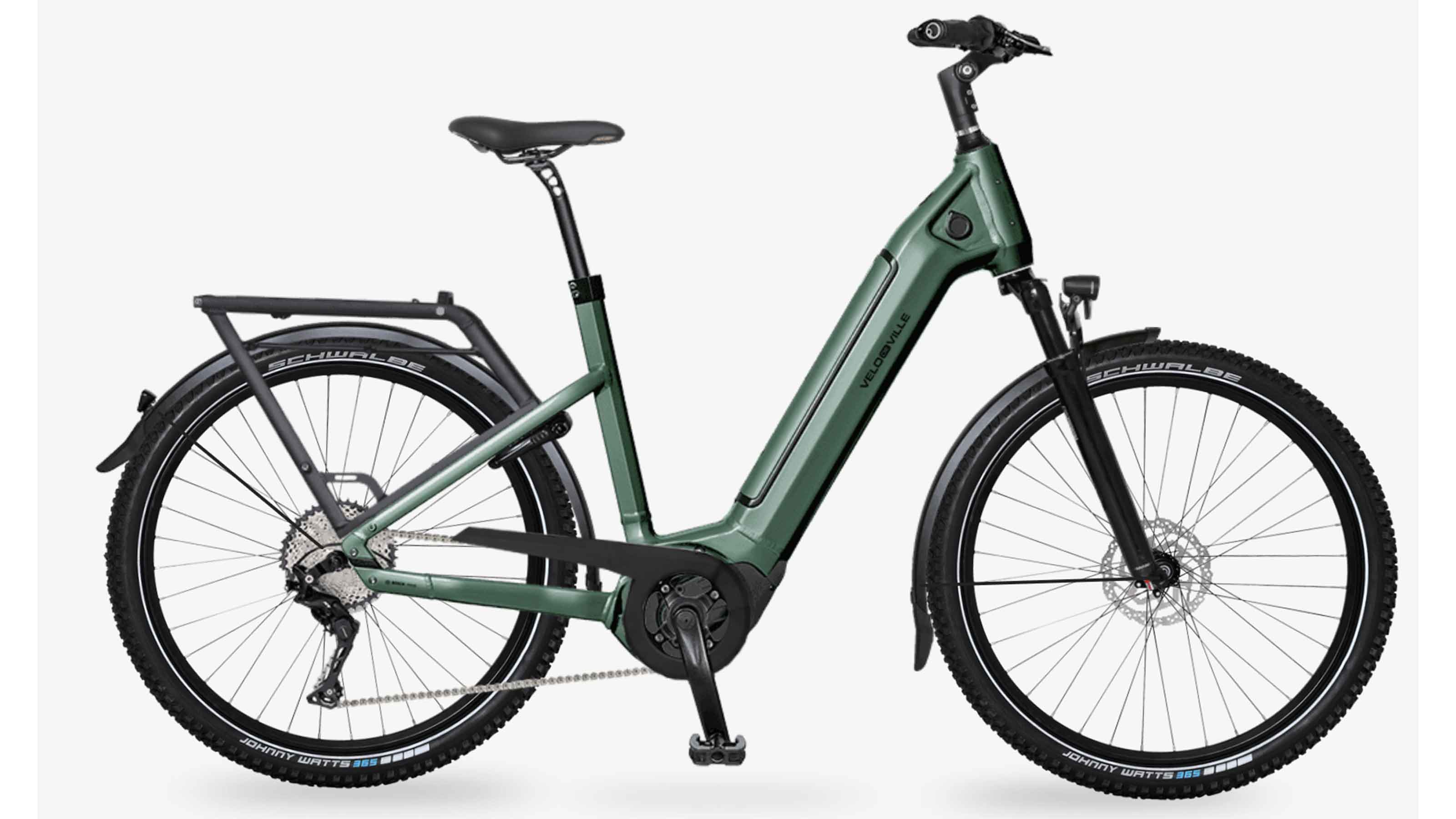 VeloDeVille SEB 890 SUV Wave 625Wh Cues 9-Gang | eucalyptus green glanz | 45cm | 17206224097